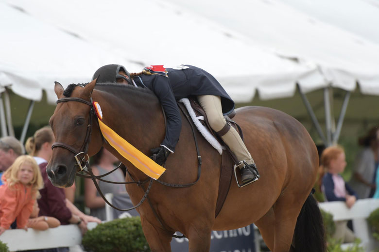 Celebrating the Round: Regular Large and Small Green Pony Hunter Over ...