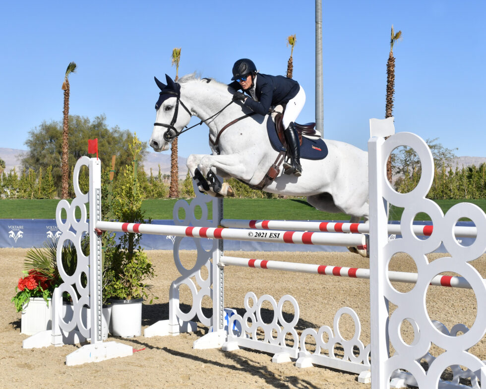 Molly Talla and Hirado Blue Adorned in Blue in $25,000 Vita Flex 1.40m ...