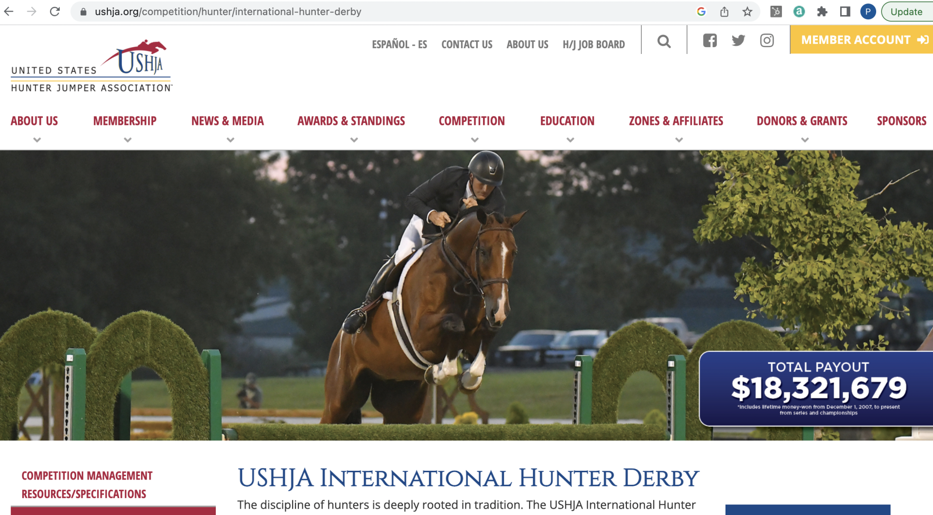 USHJA Eliminates Handwalking Prior to International Derby Competition ...