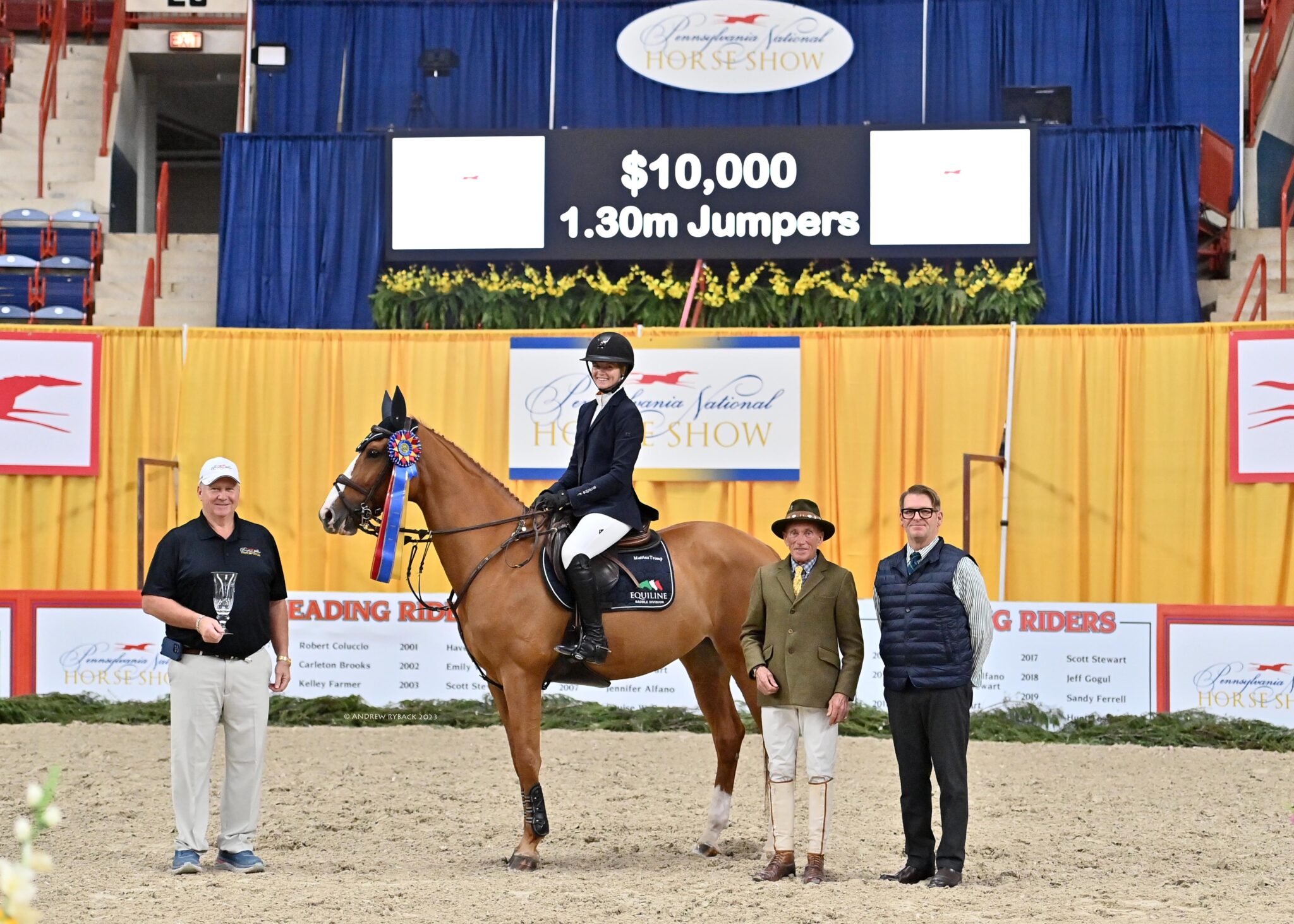Caitlin Boyle with Liza and Jimmy Torano with Kochio Z Take Open Jumper ...