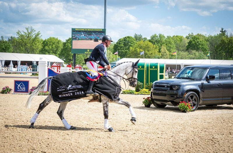 Defender Kentucky Three-Day Event Champion Oliver Townend in the ...
