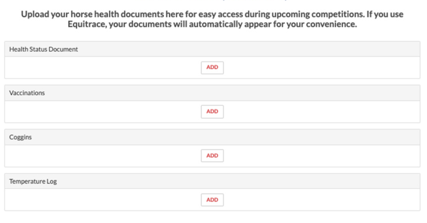 USEF Adds Upload Feature For All Your Horse Health Documents In One ...