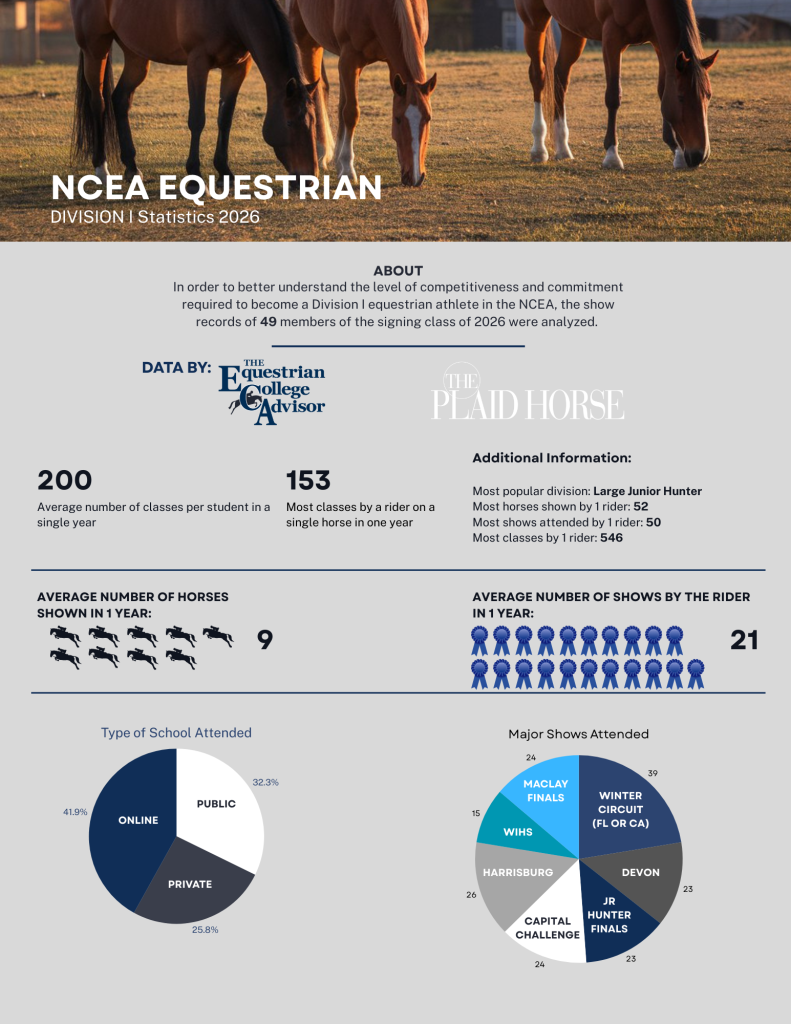 2026 NCEA Equestrian Statistics - The Plaid Horse Magazine